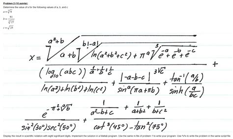 Solved Problem Points Determine The Value Of X For Chegg
