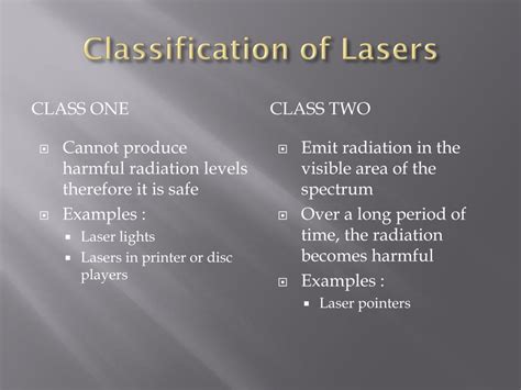 Laser Classification Examples At Margaret Suarez Blog