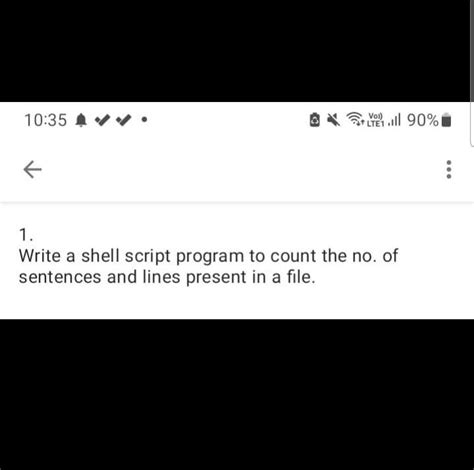 1 Write A Shell Script Program To Count The No Of