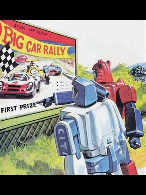 Transformers “the Great Car Rally” By Earl Norem Transformers