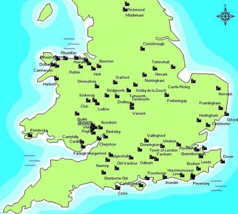 Map Of Castles In England I Will Need A Couple Of Weeks When I Go To Europe Castles In