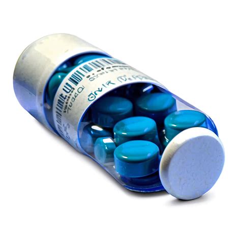 Download Pill Bottle With Blue Pills Png 39