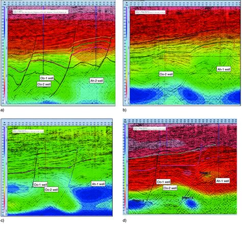 A Predicted Fluid Pressure Volume Overlaying The Seismic Section In