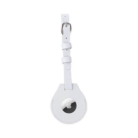 Kožená visačka na zavazadla pouzdro AirTag pro sublimaci bílá Bílá Etui na AirTag