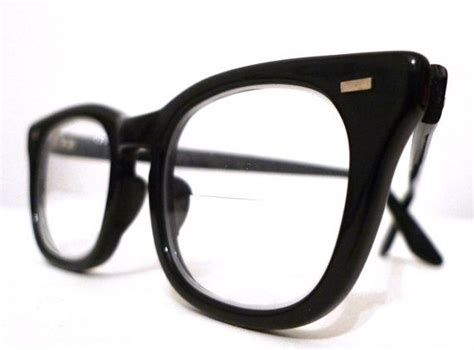 Reserved Sale Vintage 60s Uss Black Horn Rimmed Eyeglasses Etsy