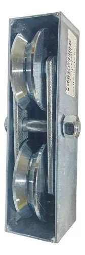 Roldana Com Suporte Tipo Truck Dupla V 3 Poleg Jocec Parcelamento Sem Juros