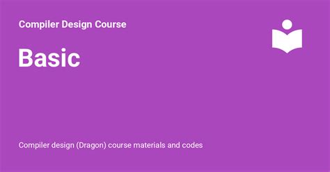 Basic Compiler Design Course
