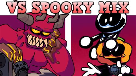 Fnf Vs Spooky Mix 7 Weeks Youtube