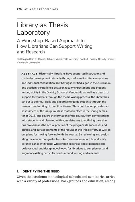 PDF Library As Thesis Laboratory