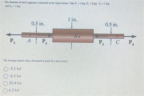 [solved] the diameter of each segment is indicated in the