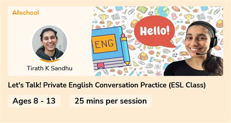 Lets Talk Private English Conversation Practice Esl Class Live
