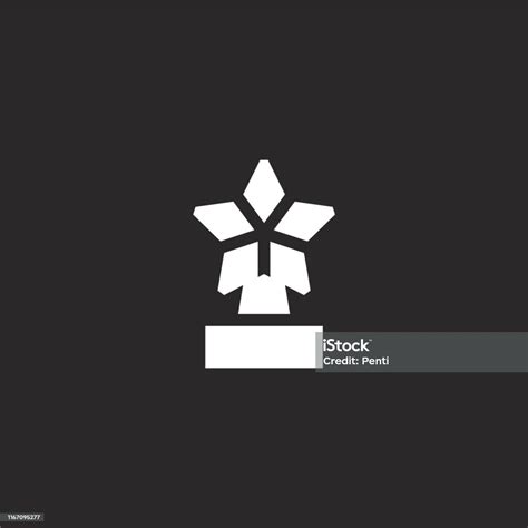 트로피 아이콘이 있습니다 웹 사이트 디자인 및 모바일 앱 개발을위한 트로피 아이콘을 채웠습니다 검은 배경에 고립 된 채워진 상