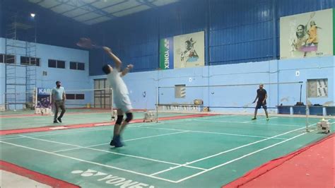 Badminton Singles Match Deepak Vs Nitin Youtube