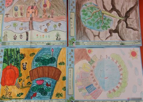 绿色家园画 绿色家园儿童画 淘宝助理