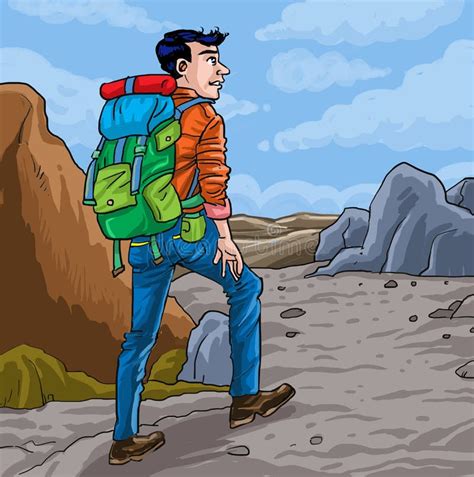 背包旅行者徒步登山 向量例证 插画 包括有 珠穆琅玛 室外 尼泊尔 女演员 生活方式 男人 188644707