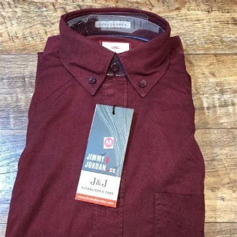 Men Red Plain Shirt At ₹ 395piece New Delhi Id 23116131033