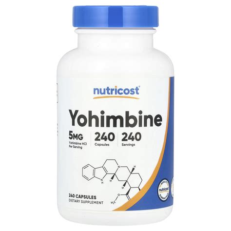 Nutricost Yohimbine 5 Mg 240 Capsules