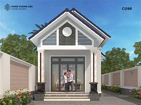 NhÀ CẤp 4 MÁi ThÁi 1 TẦng 5x27 C096 Thiết Kế Nhà đẹpthiết Kế Nhà đẹp