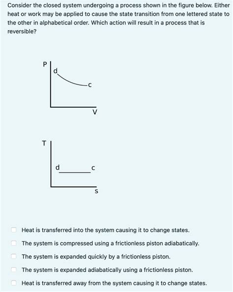 Solved Consider The Closed System Undergoing A Process Shown