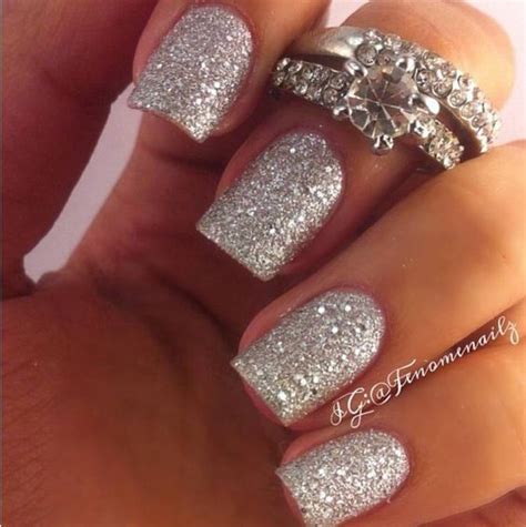 Glitter Wedding Nails