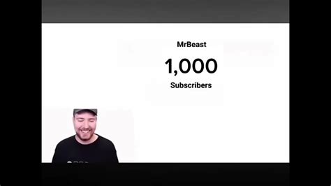 Mrbeast Hits 1000 Subs Youtube