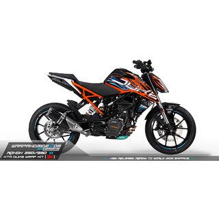 Buy KTM DUKE Rok Bagoros Slashed Design Full Body Wrap Decal Sticker Kit Online