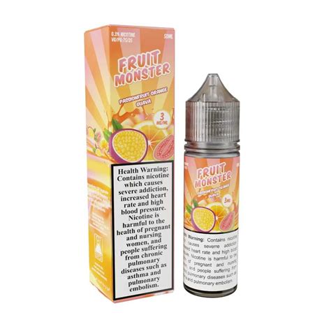 Monster Vape Labs Fruit Monster Passionfruit Orange Guava 3mgml 50ml