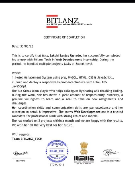 Sakshi Ughade On Linkedin Bitlanztech Webdevelopment Designer