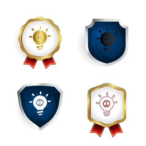 abstract innovation badge and label collection 25839583 vector art at