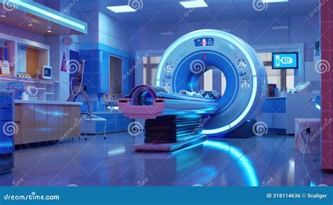 Medical Mri Scanner In Radiology Room In Hospital Ct Machine In Clinic