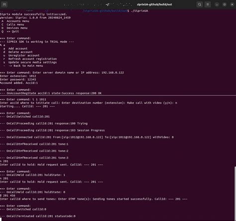 GitHub Siprix SiprixUA Muti Call Multi Account Multi Platform Console SIP VoIP Client For