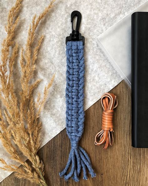 Macrame Keychain For Man Is Key Fob Cute Key Chains Are Best Etsy