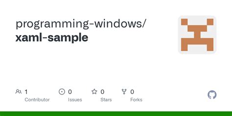 Github Programming Windowsxaml Sample