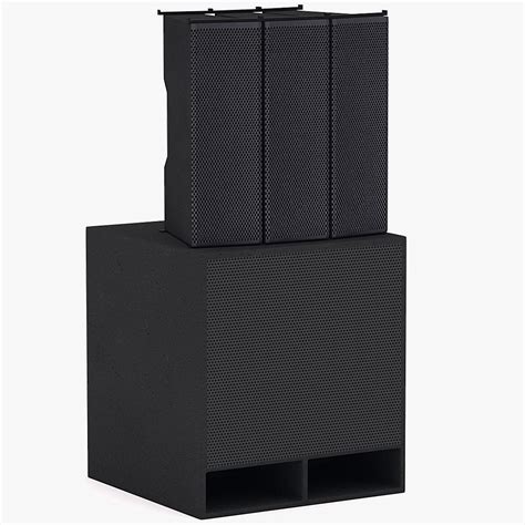 PA Speakers 3D Model CGTrader