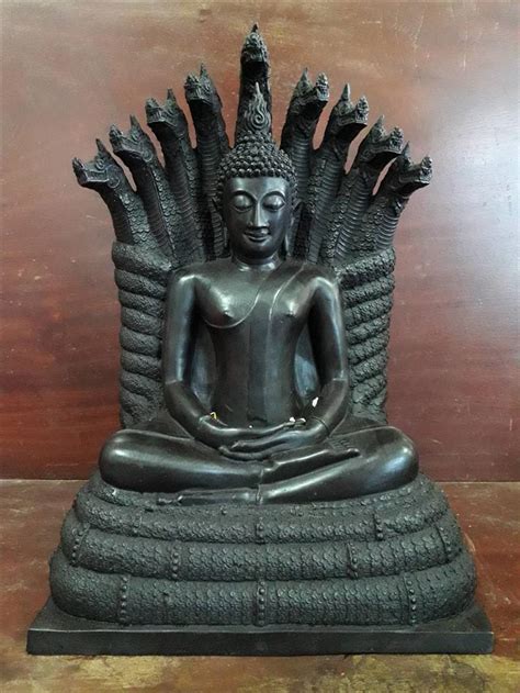 พระเครื่องเมืองหนองคาย พระบูชา นาคปรกวัดพระธาตุบังพวน หน้าตัก9นิ้ว