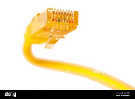 Ethernet Cable Lan Internet Wire Data Connection Networking And Communication Stock Photo Alamy