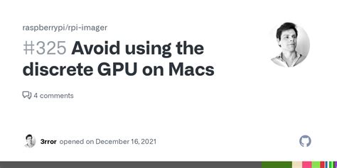 Avoid Using The Discrete Gpu On Macs · Issue 325 · Raspberrypirpi