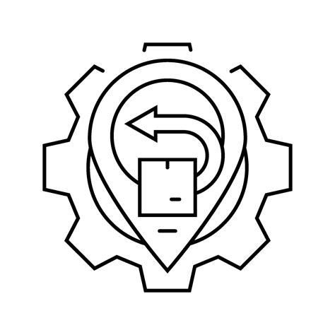 Return Logistics Logistic Manager Line Icon Vector Illustration 35455757 Vector Art At Vecteezy