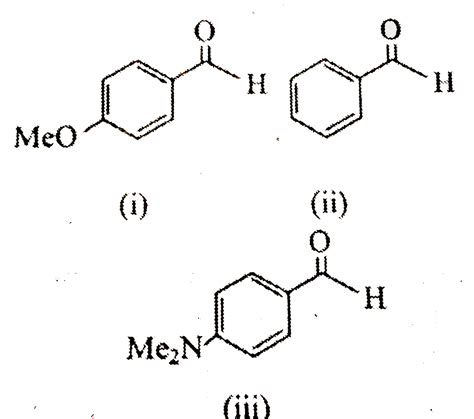 The K Eq Values In Hcn Addition To Following Aldehydes Are In The Ord