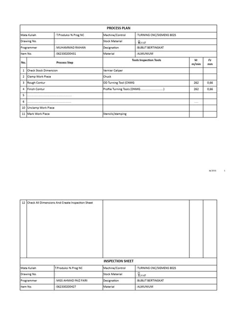 Muhammad Raihan Cnc Pdf Metalworking Tools