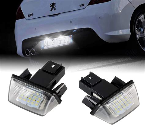Светлини за регистрационен номер Led лампи Peugeot 206 207 407