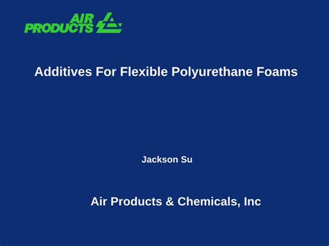 Pdf Additives For Flexible Polyurethane Foams Dokumentips