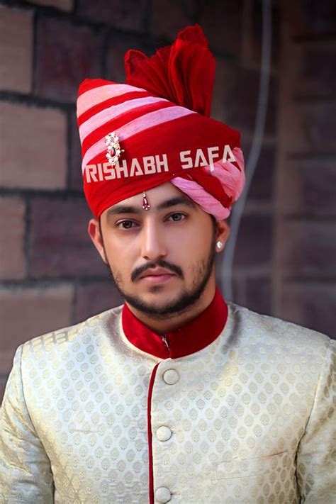 Rishab Safa Wedding Dress Men Indian Groom Wear Groom Outfit