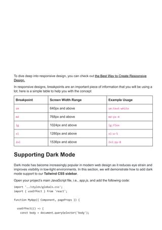 A Guide To Creating A Great Custom Tailwind Sidebar Pdf