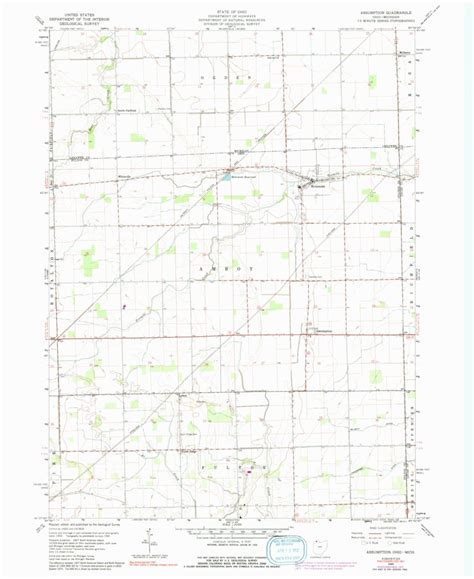 Assumption Oh Mi 1960 24000 Scale Map By United States Geological