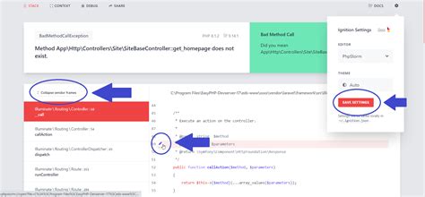 Laravel Spatie Ignition Collapse And Other Buttons Don T Work