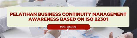 Mengenal Bcms Business Continuity Management System Berbasis Iso