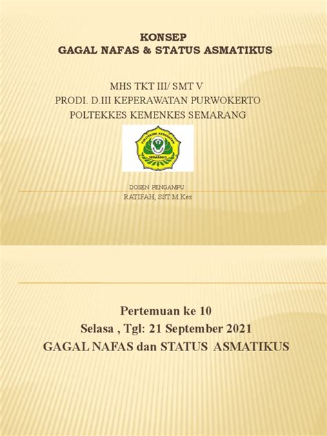 Status Asmatikus And Praktek Lab Agd Pdf