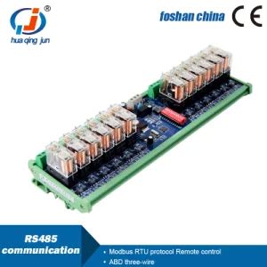 Huaqingjun Modbus RTU Relays 12 Channel RS485 Relay Module For Smart Farm Automation RS485