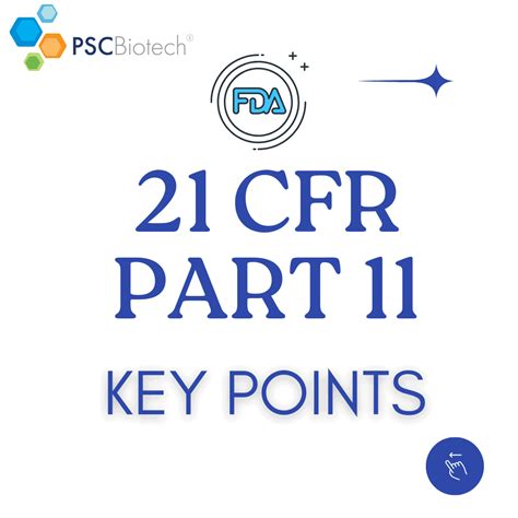 21 Cfr Part 11 Key Points